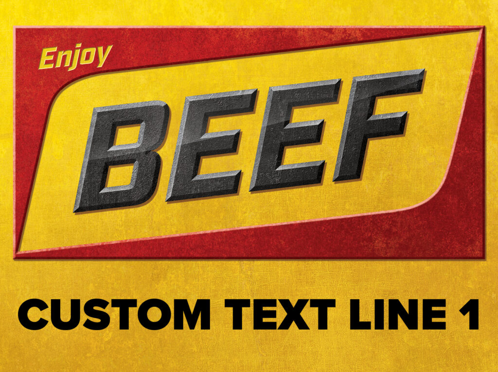 Tacker Sign – BEEF | KNG Central